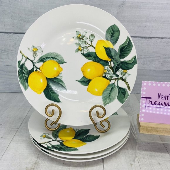 Royal Norfolk | Dining | Royal Norfolk Lemon Branch Yellow Green Smooth ...